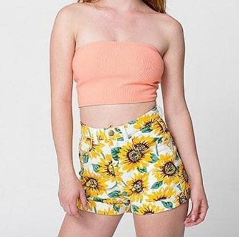 Cute Sun Flower Shorts on Luulla